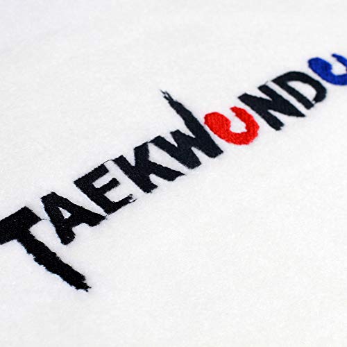TAE-S] Taekwondo Inspired Super Cozy Fleece That Can Transform Into a Doll - Thoughtful Gift Idea for Martial Arts and Taekwondo Students and Teachers (White Uniform Boy)
