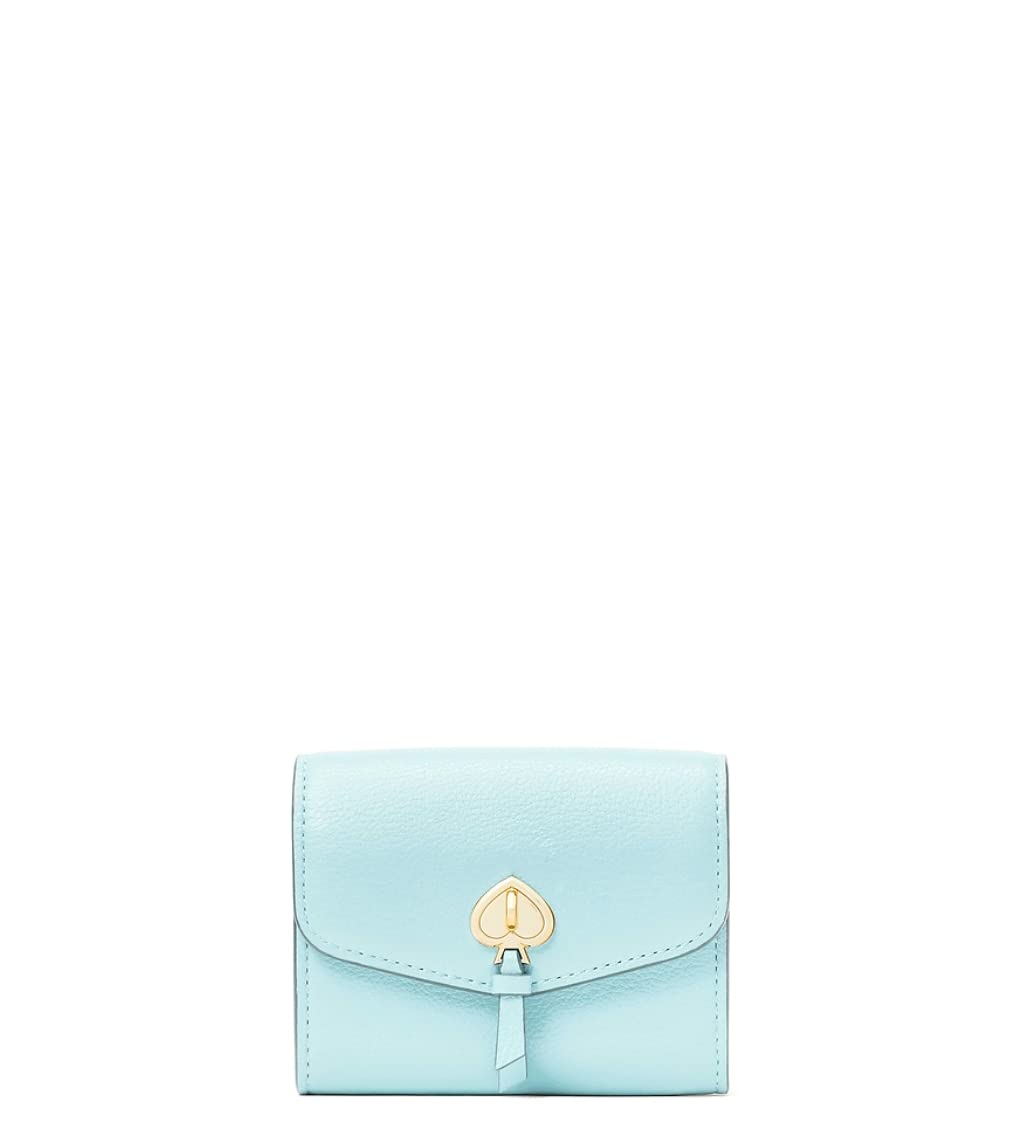 Kate spade new york Marti Small Flap Pebbled Leather Wallet Blue Glow