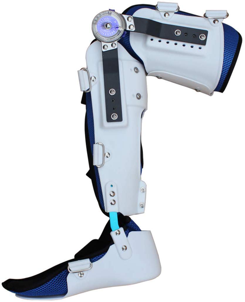 Knee Braces for Knee Pain Arthritis Adjustable Hinged Ankle Knee Immobilizer Braces Orthopedic Leg Stabilizer for ACL, Ligament, Sports Injuries (Color : Left, Size : A(S))
