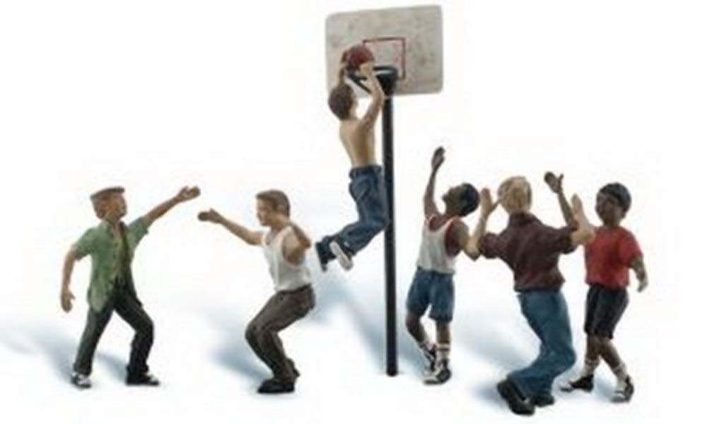Scenic Accents Shootin' Hoops (6) O scale Woodland Scenics