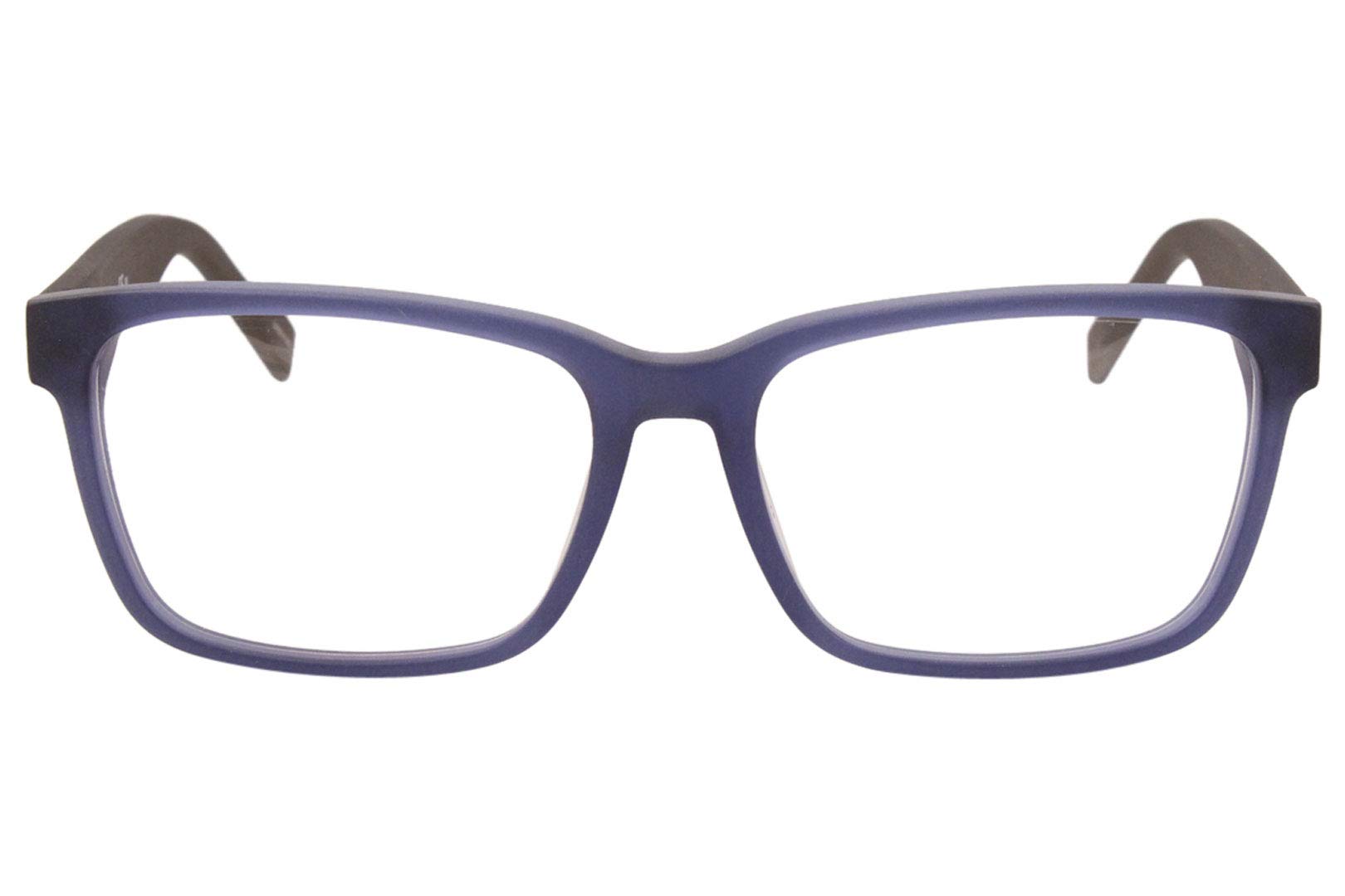 Eyeglasses Hugo (hug) HG 0182 0FLL Matte Blue / 00 Demo Lens