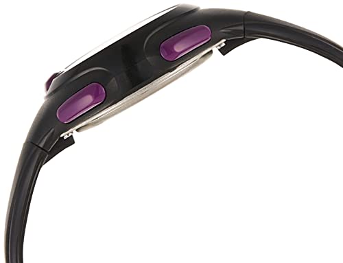 Timex Women's T5K523 Ironman Essential 10 Mid-Size Black/Purple Resin Strap Watch