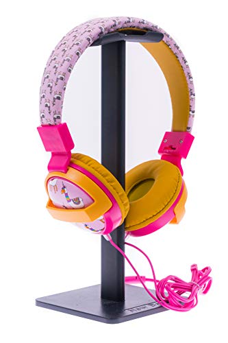 Gabba Goods Kids Safe Sound Adjustable, Foldable 3.5mm Wired Over Ear Headphones with Printed Design