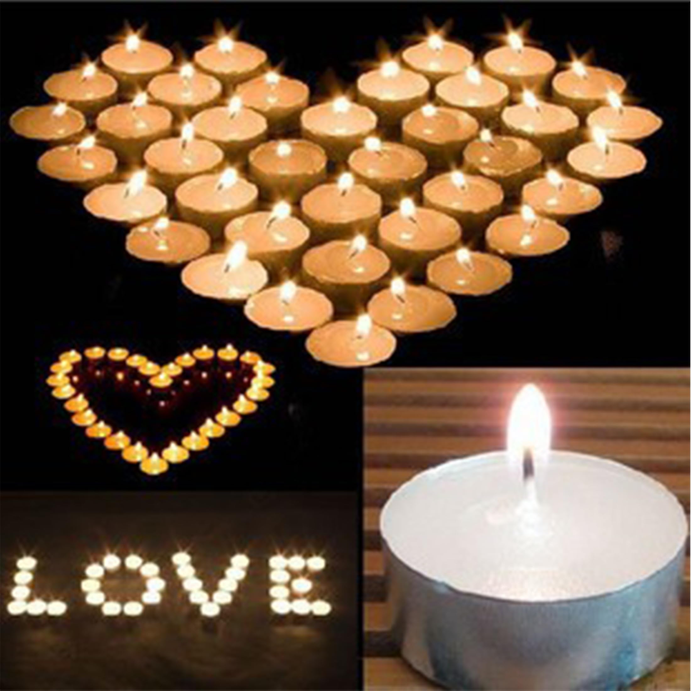 Long Burning Tea Light Candles β Unscented, Smokeless, Dripless, White Tea Lights Candles for Wedding, Holiday, Shabbat, or Emergency β 4 Hour Long Lasting Tealight Candles, 50 Pack by Zion Judaica