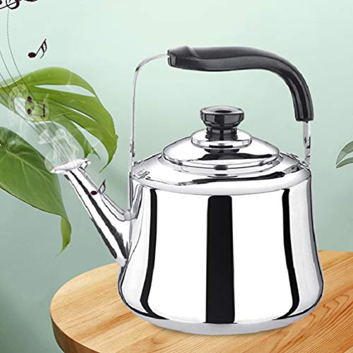 YARNOW Tea Kettle Stove Top 4 Quart Whistling Tea Kettle Teapot Stainless Steel Teapot Heating Water Container with Handle for Home Gas Stovetop