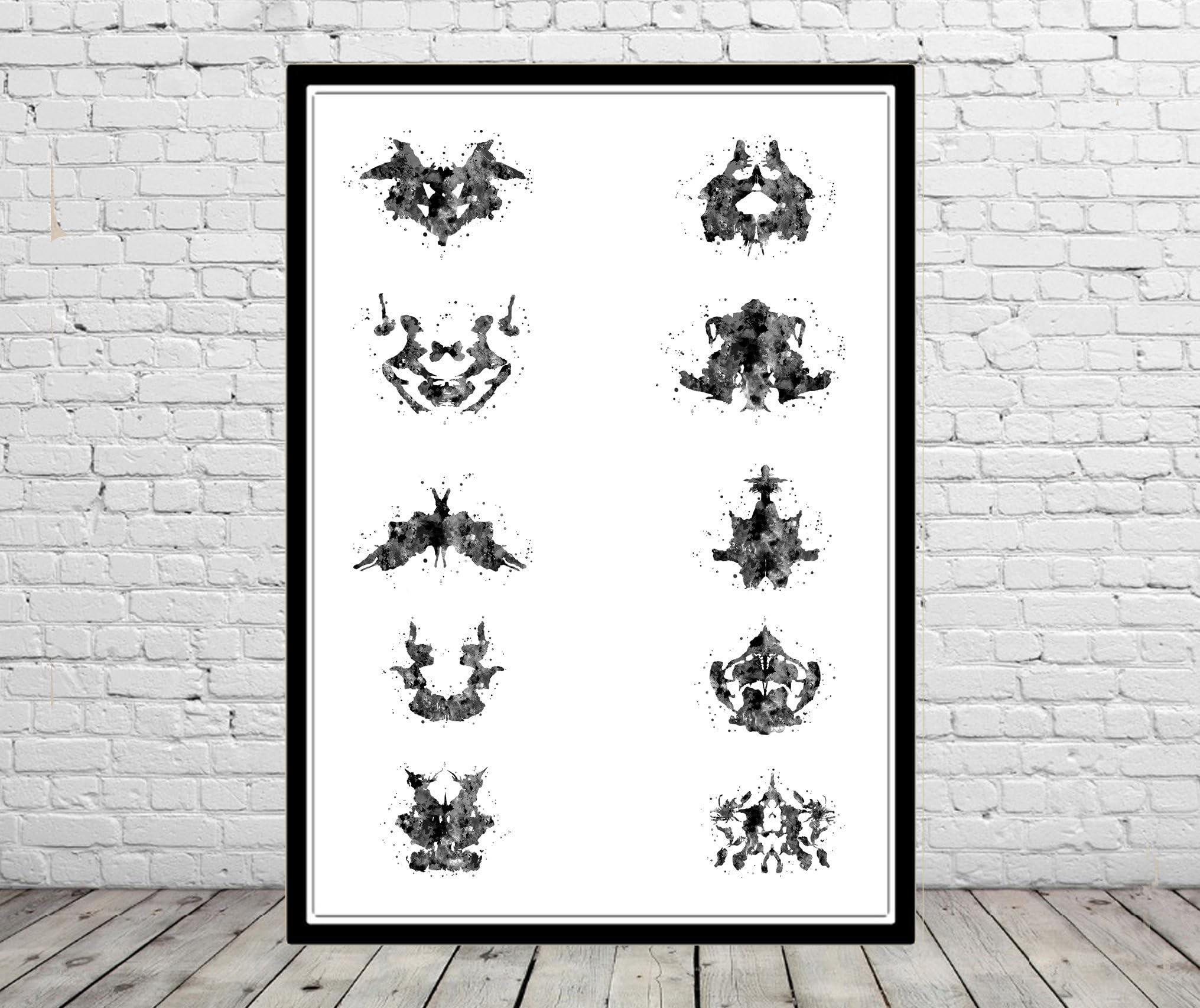 Poster Of Rorschach Collection inkblot tests Rorschach inkblot test psychological test Rorschach technique psychology diagnosis medical mental,267