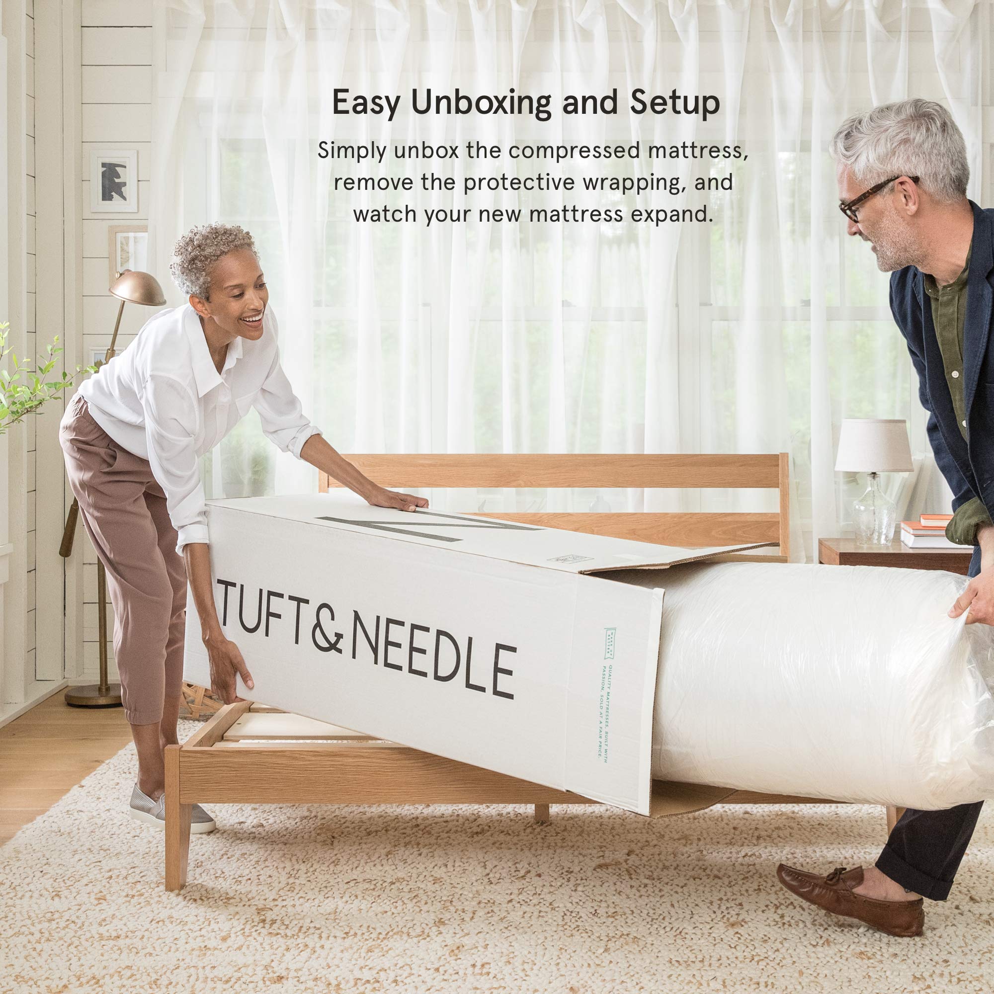 Tuft & Needle Mint Classic Full Mattress - Extra Cooling Adaptive Foam with Ceramic Gel Beads and Edge Support - Supportive Pressure Relief - CertiPUR-US - 100 Night Trial