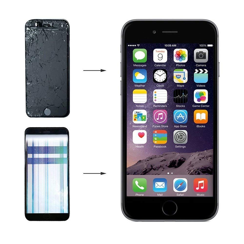 FFtopu Compatible with iPhone 7 Plus Screen Replacement Black(5.5‘’), LCD Display & Touch Screen Digitizer Frame Assembly Set with 3D Touch Free Repair Tools
