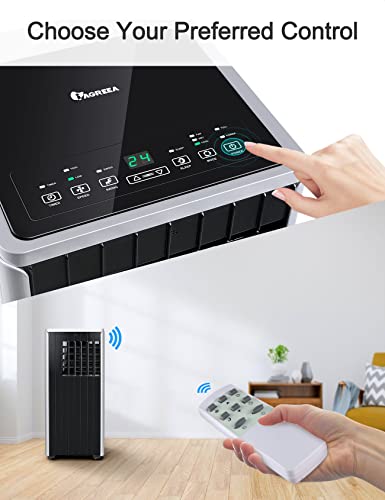 Portable Air Conditioners 10,000 BTU with Dehumidifier, Sleep Mode, 24H Timer, and Remote Control, For Rooms up to 400 Sq. Ft. Includes Window Installation Kit