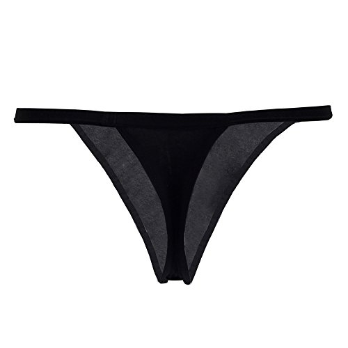 YOYI FASHION Women Cotton Low Rise Soft Breathable T-Back G-String Thong Panties 6 Packs US Size M/L