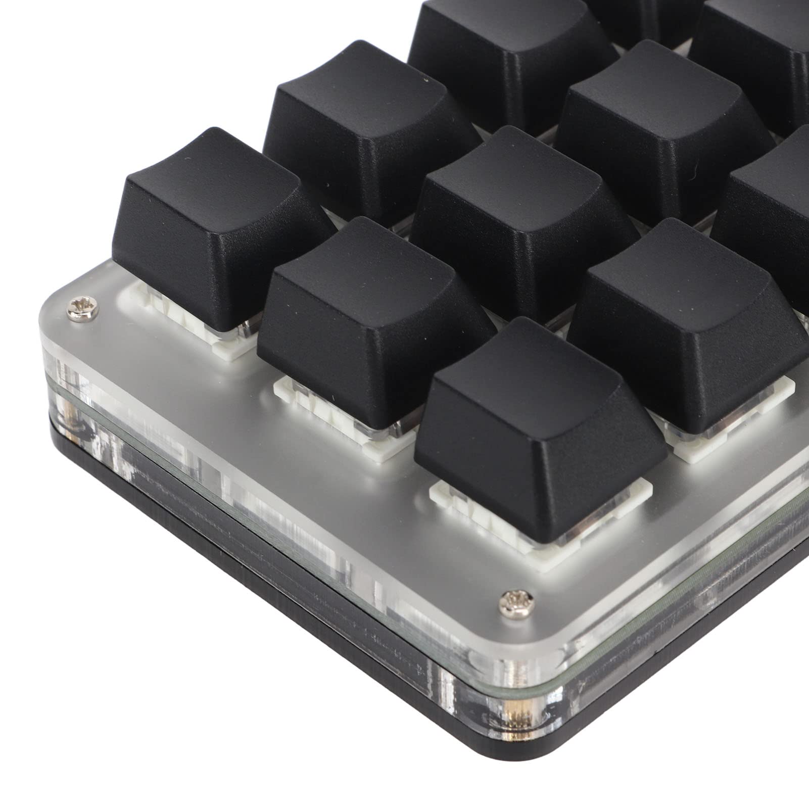 Naroote Mechanical Gaming Keyboard, Multifunction Programmable Keypad for Vista Storage Function 3 Connection Modes Song Switching for Laboratory