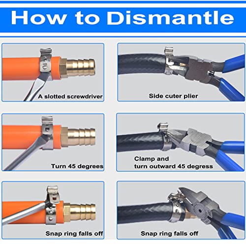 JWGJW PEX CINCH TOOL PEX CINCH CLAMP FASTENING TOOL FROM 3/8"TO1",PEX CINCH CRIMPING TOOL CRIMPER (001)