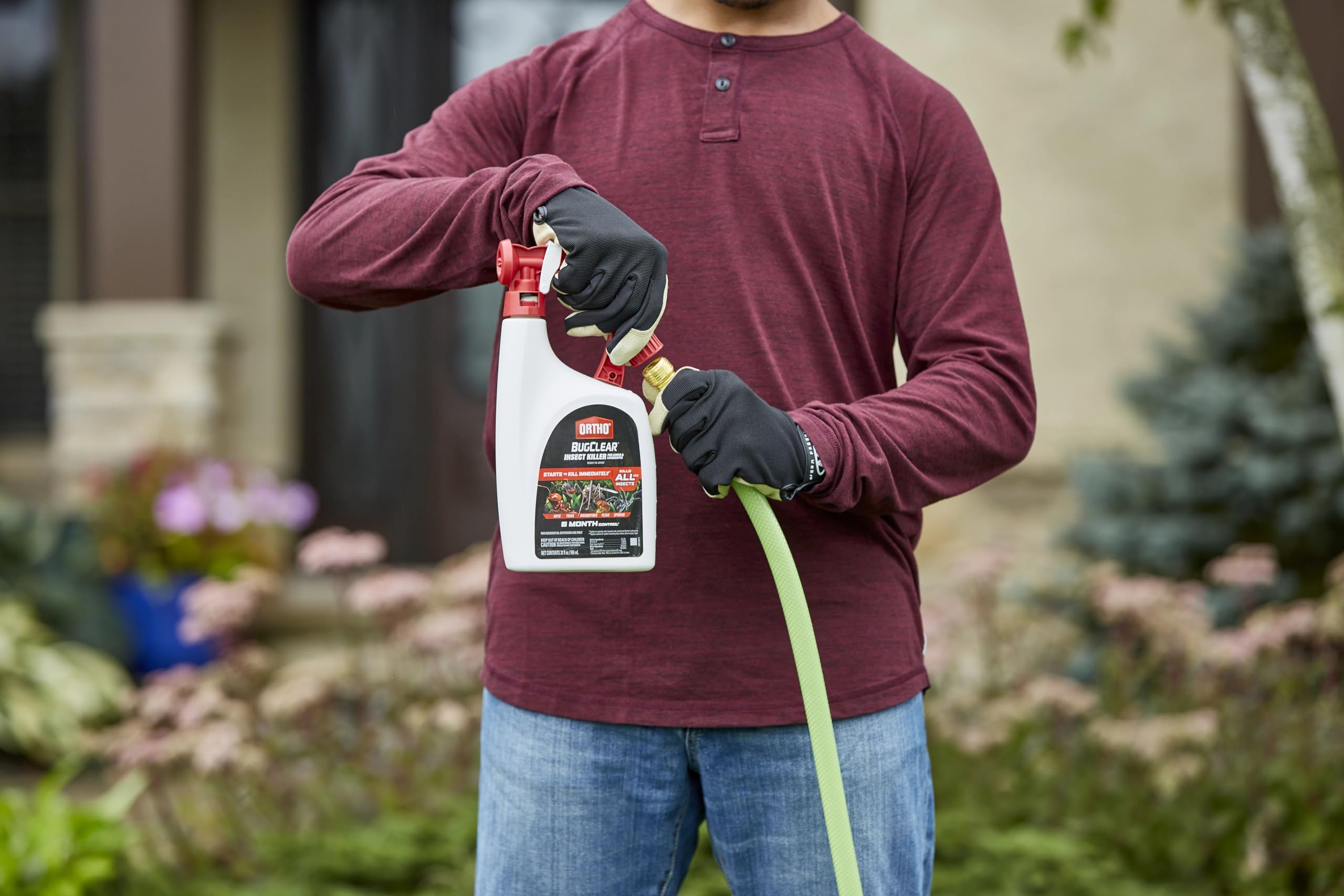 Ortho BugClear Insect Killer for Lawns and Landscapes Ready to Spray, Kills Periodical Cicadas, Ants, Spiders, Fleas, and Ticks, 32 oz., 3-Pack