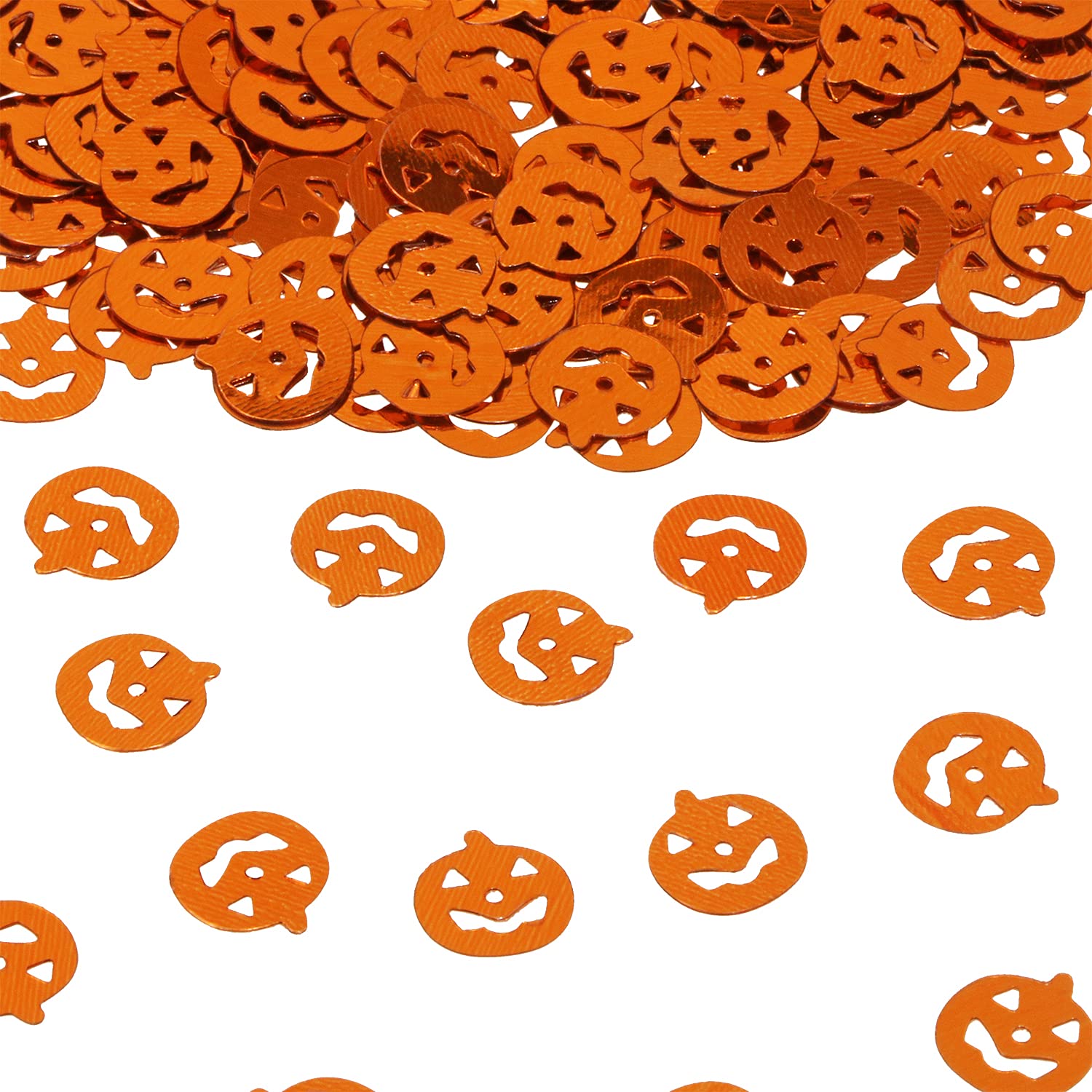 ONLYKXY 1000pcs Halloween Party Confetti Red copper Pumpkin Confetti for Halloween Party Table Confetti and DIY(Pumpkins,Red copper)