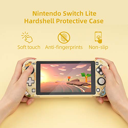 GeekShare Protective Case Compatible with Nintendo Switch Lite, Anti-Collision Non-Slip Shockproof Protective Cover Shell for Switch Lite (Shiba Inu)