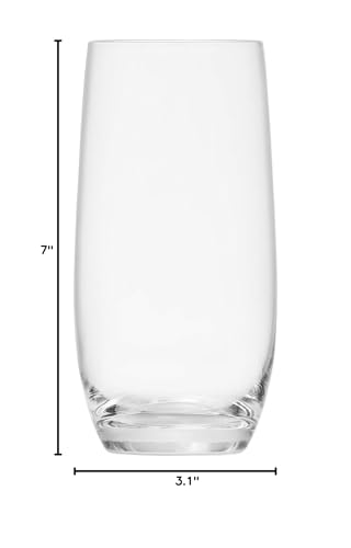 Schott Zwiesel Tritan Crystal Glass Banquet Barware Collection Long Drink/Iced Beverage Cocktail Glass, 18.2-Ounce, Set of 6