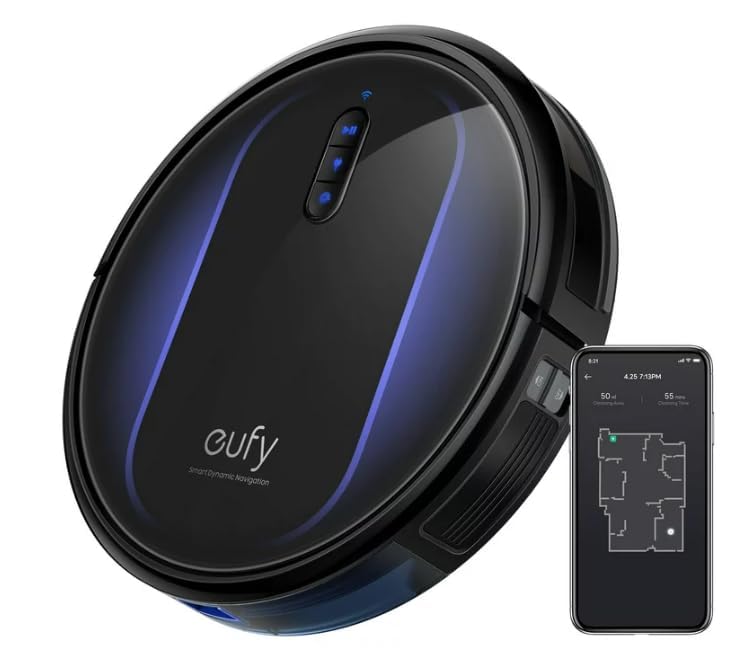 eufy by Anker RoboVac G32 Pro Robot Vacuum with Home Mapping, 2000 Pa Strong Suction, Wi-Fi Enabled, Ideal for Carpets, Hardwood Floors, and Pet Owners, Supports Only 2.4Ghz Wi-Fi (Renewed)