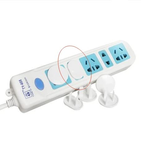 Fielect Outlet Plugs Covers Childproof Outlet Covers Protectors Electric Socket Cover Electrical Protector 2-Hole White 10Pcs