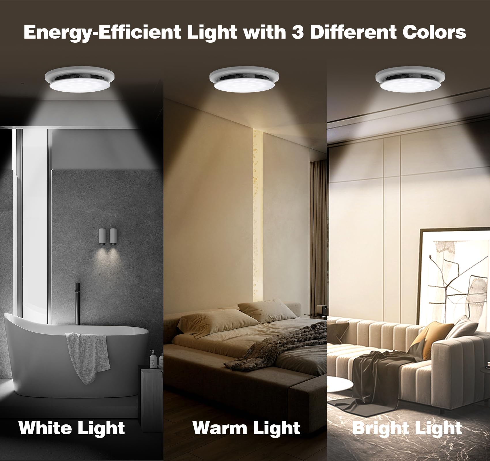 SBONNI Bathroom Exhaust Fan with Light, Upgraded Two Way Bathroom Vent Fan Light with Remote Control 90 CFM 0.3Sones Energy-Saving Household Ventilation Fans, Ceiling Wall Mount for Kitchen Garage