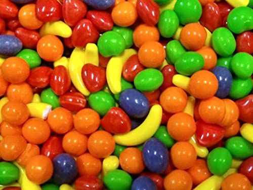 Runts - 1.5 lbs of Fresh Assorted Orange Banana Strawberry Grape Green Apple Sweet Hard Crunchy Candy