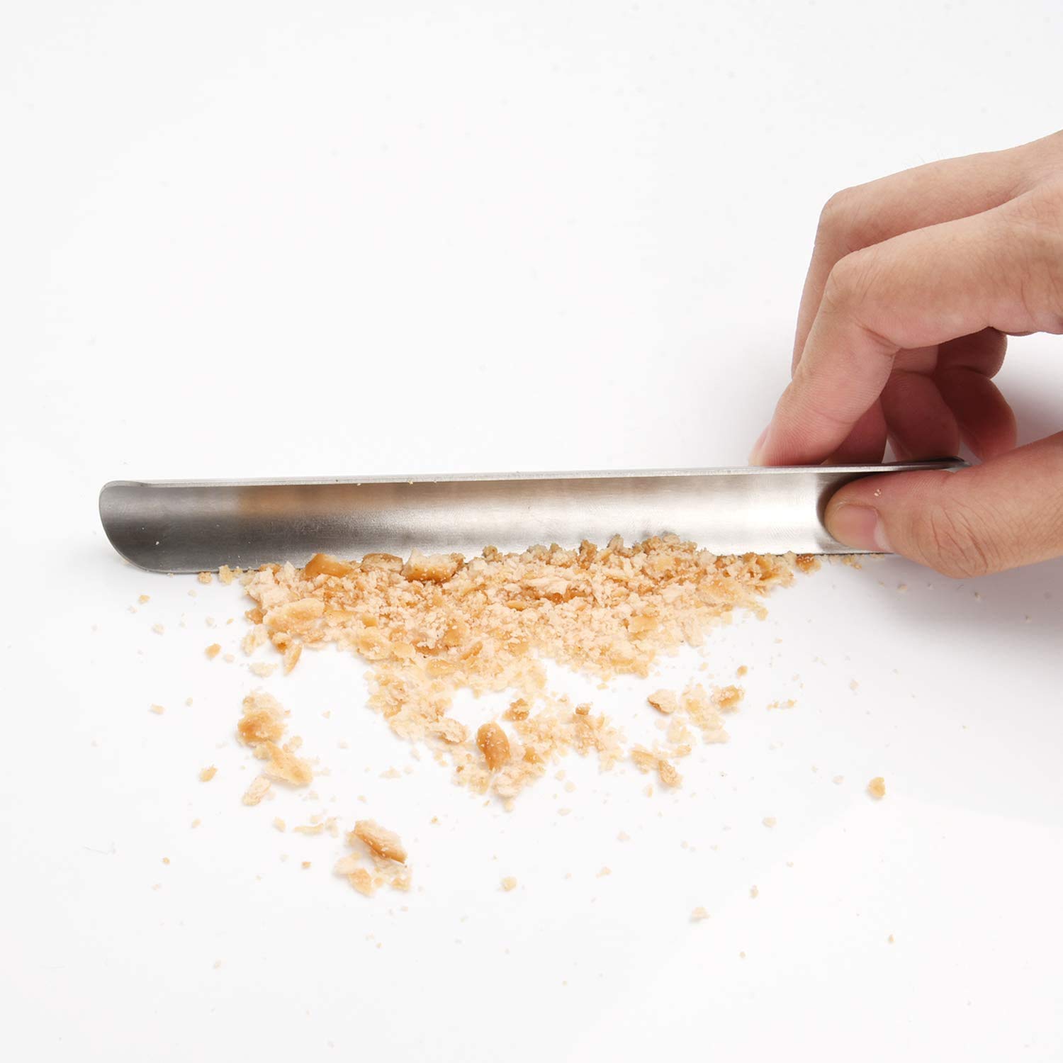 XILEWHZF Crumb Sweeper - Profession Crumb Sweepers for Tablecloths in Restaurants and Homes,Stainless Steel Crumb Scraper(2 Pack)