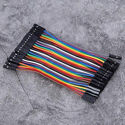 Jump Wire 10Pcs Multicolor Female to Female Connecting Cable for DIY Experiment Electronic Projects