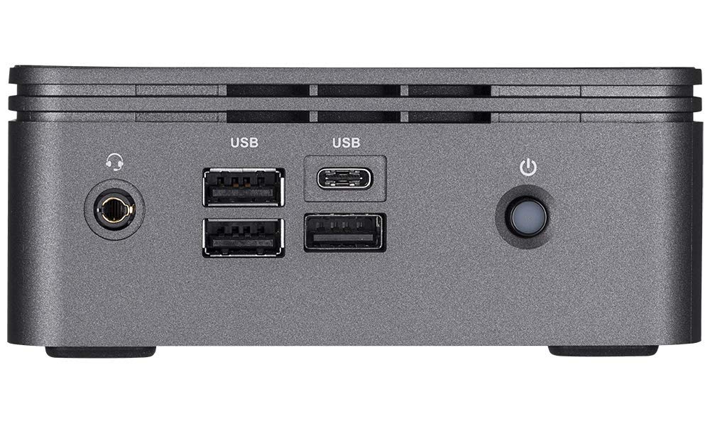 GIGABYTE BRIX GB-BRI5H-10210 (Ultra Compact Mini PC/Dual SO-DIMM DDR4/Intel UHD Graphics 620/6xUSB 3.2 Gen2/ Intel Wireless-AC 3168/HDMI (2.0A)/Dual Band WiFi & Bluetooth 4.2/Gigabit LAN/RS232 Com)