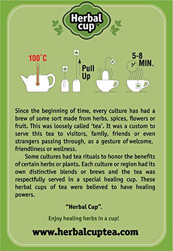 Herbal Cup Ayurveda Tea, Organic Anti-Stress, No Caffeine Herbal Supplement (Anti-Stress, 16 Count (Pack of 1))