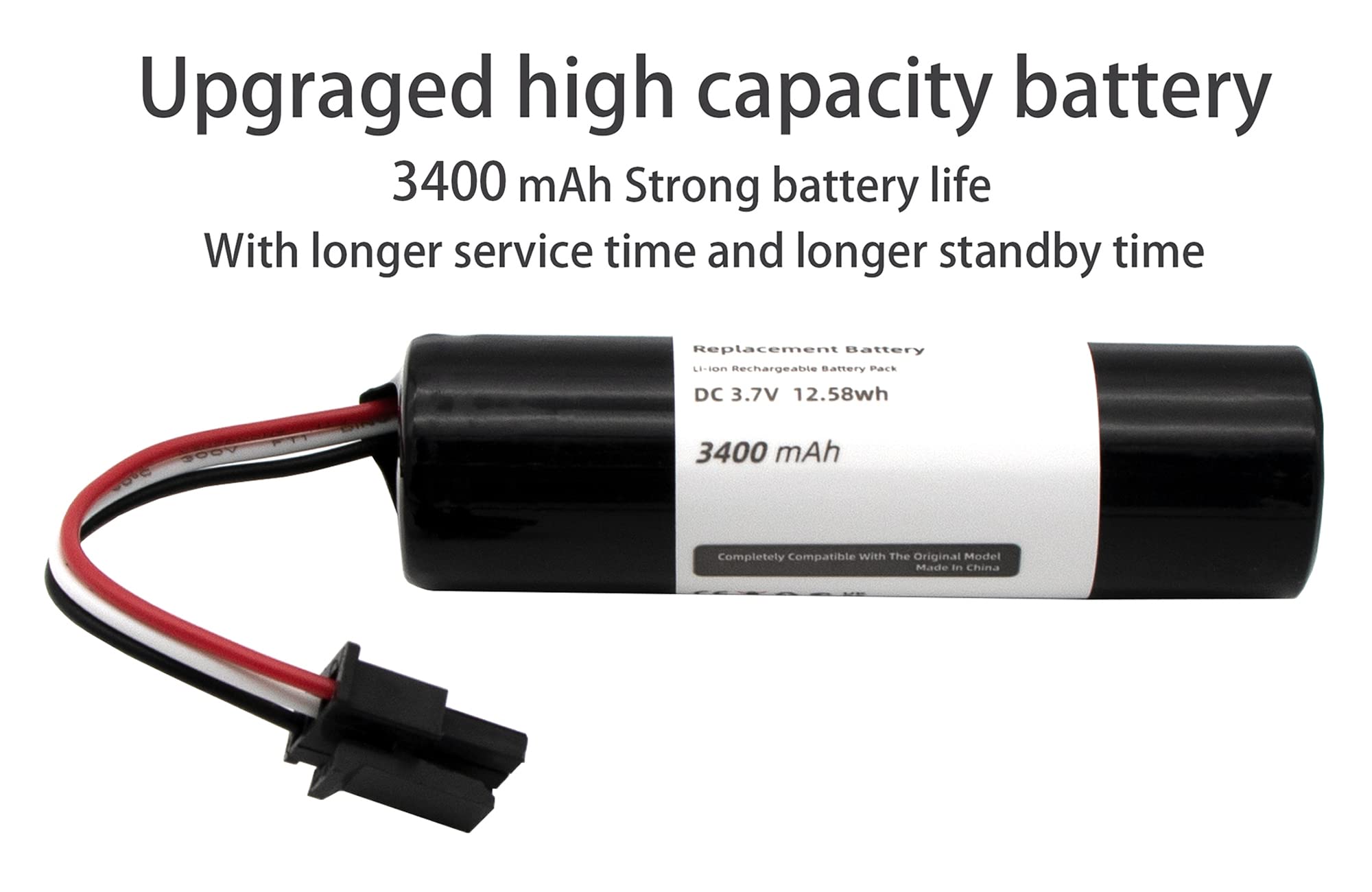 Gikysuiz Replacement Battery for Logitech UE Boom/UE Boom2/UE Blast/UE Boom 3 Wireless Bluetooth Speaker fits Part No Logitech S-00151/S-00122/S-00170/S-00166 3400mAh/3.7V