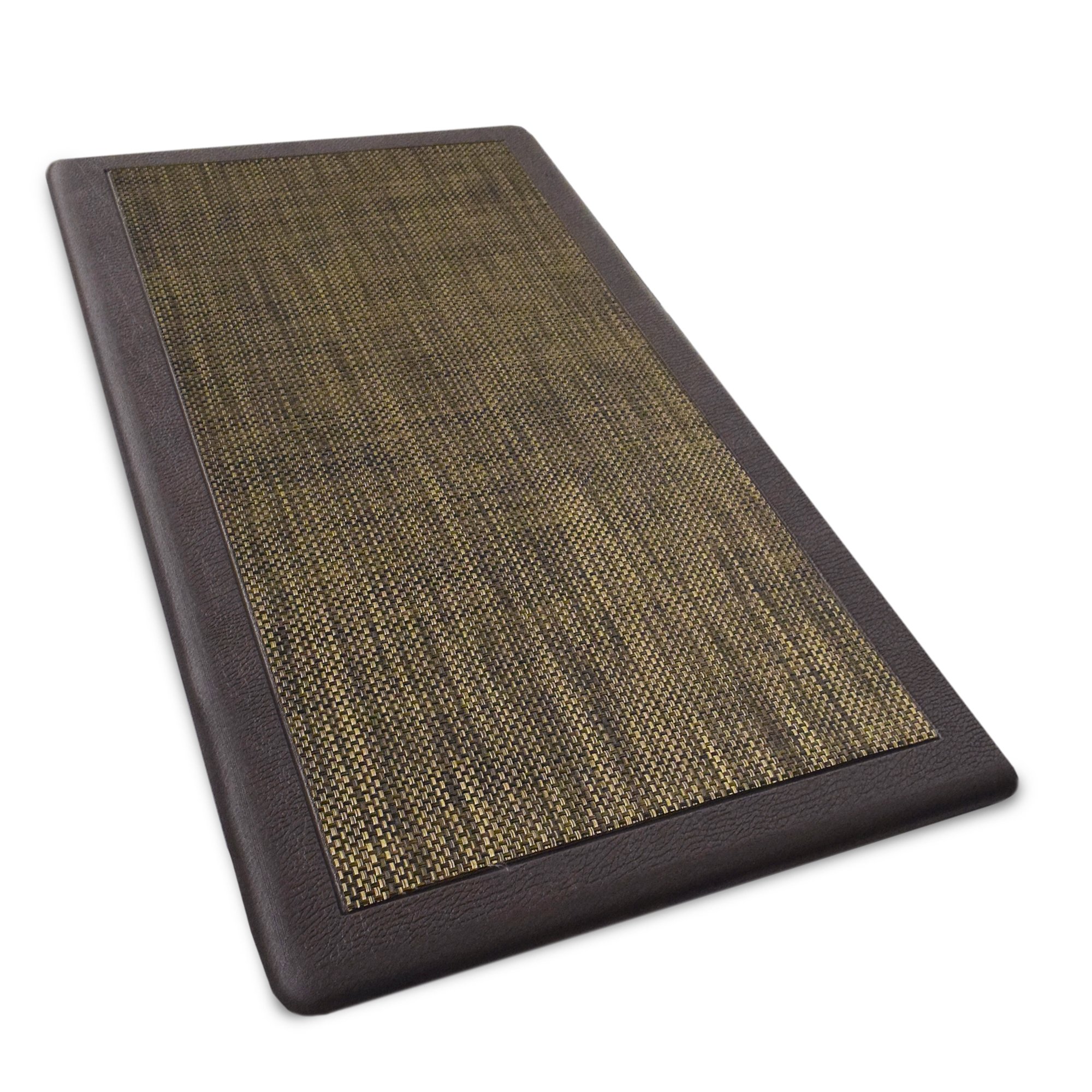 iCustomRug Ergonomic Anti Fatigue Kitchen Mat with Durable textalene Surface, for Comfort While Standing in Kitchen, Bathroom, Workstation Memory Foam Mat 39"×20"×0.50" (L×W×H) in Fawn