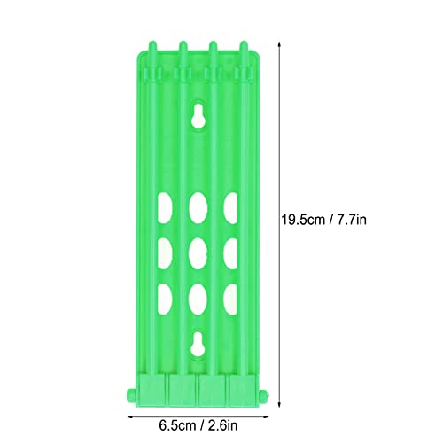 Pigeons Bands Rack Frame, Pigeons Leg Rings Holder 3Pcs Save Space 4 Column for Pigeons Farm Green