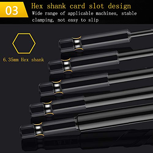 Mgtgbao 8PC Concrete Drill Bit Set,10pc 3mmMasonry Drill Bits for Tile,Brick, Plastic and Wood,Tungsten Carbide Tip Best for Wall Mirror and Ceramic Tile on Concrete and Brick Wall