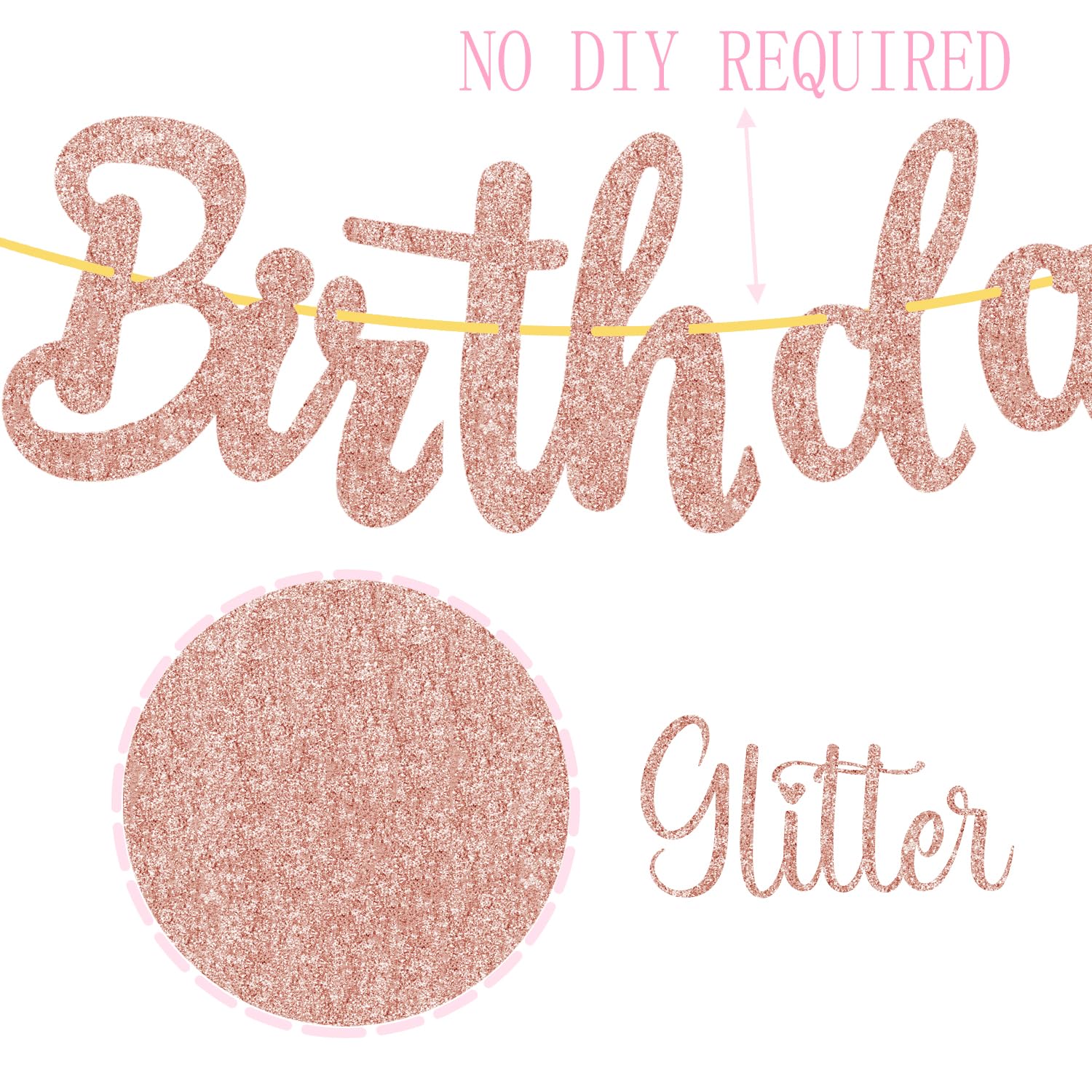 Tea Party Birthday Banner Rose Gold Tea Themed Happy Birthday Banners Floral Tea Birthday Party Decoration Teapot Cutout Banner for Afternoon Tea Baby Shower Supplies