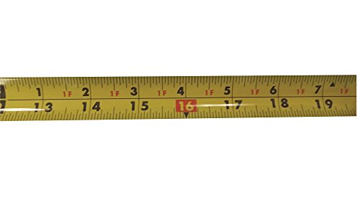 Komelon 16 Foot Double Riveted Power Retracting Tape Measure with Belt Clip
