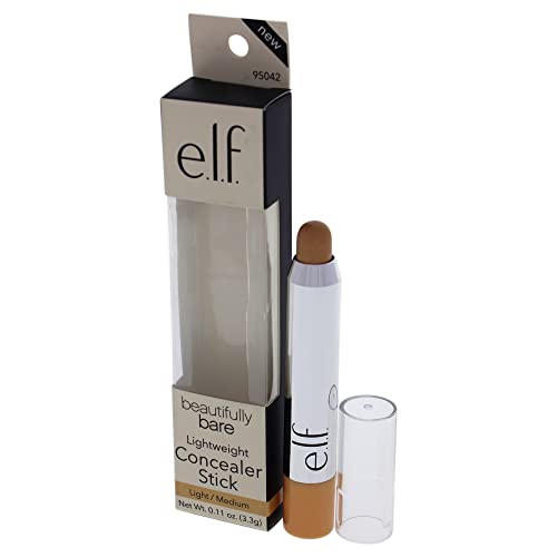 e.l.f. Beautifully Bare Lightweight Concealer Stick - Light-Medium Women Concealer 0.11 oz
