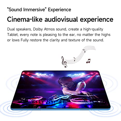 Liyeeo 10.1 Inch Tablet, 1600x2560 IPS Screen 5G WiFi 100-240V Tablet PC 6G RAM 128G ROM for Travel for Home (US Plug)