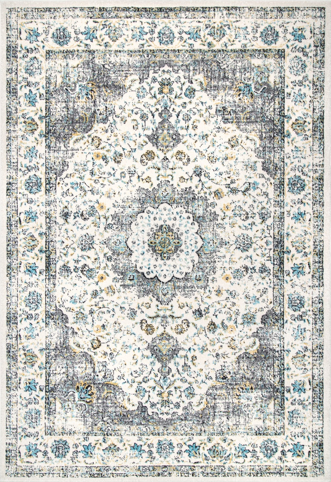 nuLOOM Paisley Verona Vintage Persian Area Rug, 2' x 3', Grey