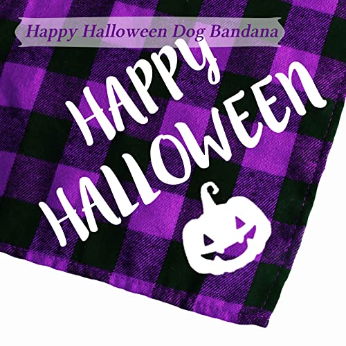 STMK Holiday Dog Bandanas, 4 Pack Halloween Thanksgiving Day Fall Dog Bandanas for Halloween Thanksgiving Day Fall Dog Puppy Costume Decorations