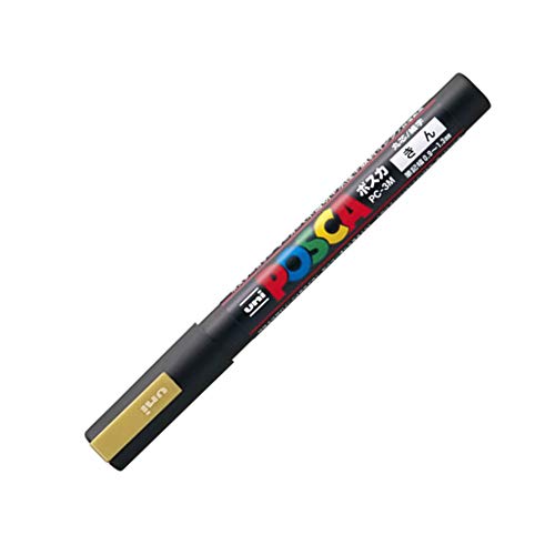 Mitsubishi Pencil UNI Posca [ PC-3M ] Gold&Silver（ PC3M.25）,（PC3M.26) / [ PC-5M ] Gold&Silver（ PC5M.25）,（PC5M.26）