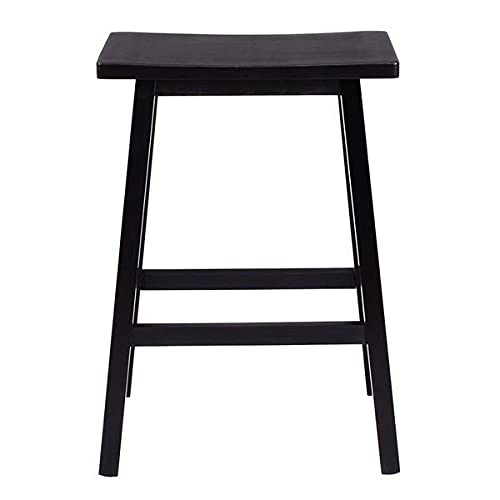 LLAMN 2pcs Pine Wood Saddle Seat Bar Stool Spa Tattoo Massage Salon Furniture