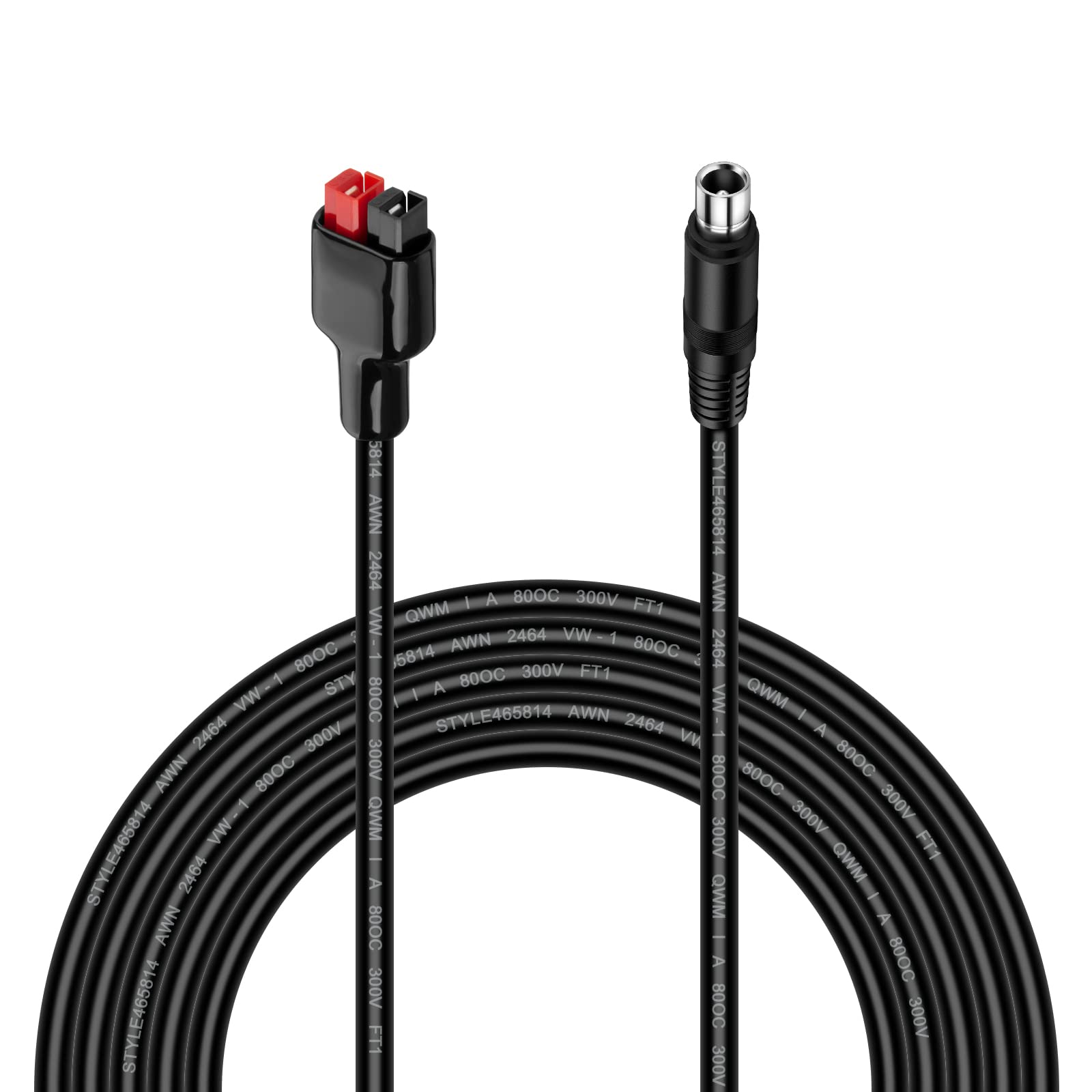 iGreely 8mm Adapter 14 AWG Cable Wire 8020 Port for Solar Panel RV Goal Zero Yeti Jackery 1500 2000 Portable Power Station 10ft/3m (8020)