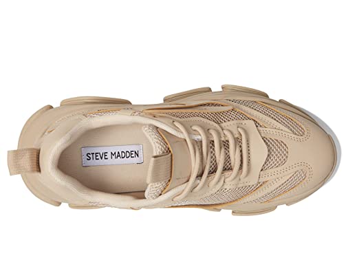 Steve Madden Women's Possesion Sneaker, TAN, 8