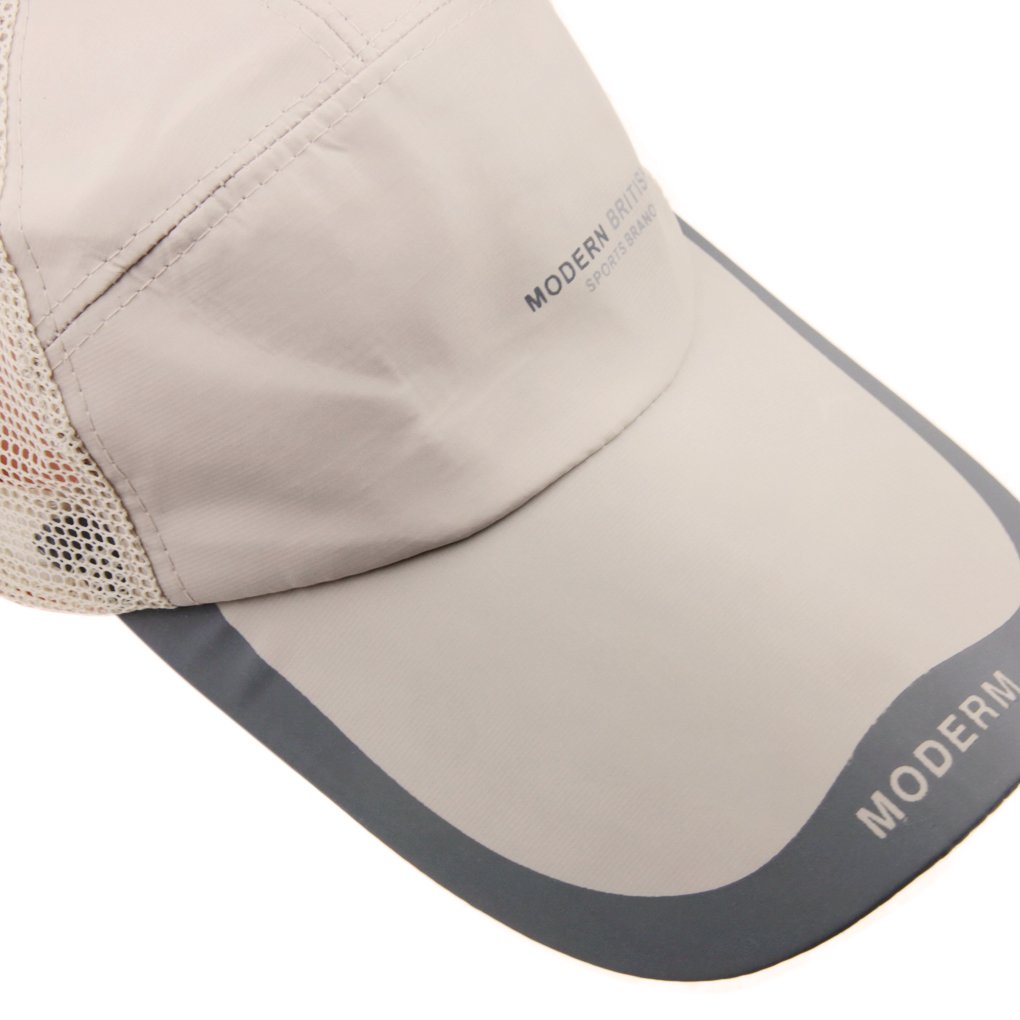 FakeFace Adults Fast Dry Large Long Brimmed Baseball Golf Cap Outdoor Sports Fishing Anti-UV Sun block Protection SunHat Sunbonnet Adjustable Mesh Cap Hat,Camel,Adjustable