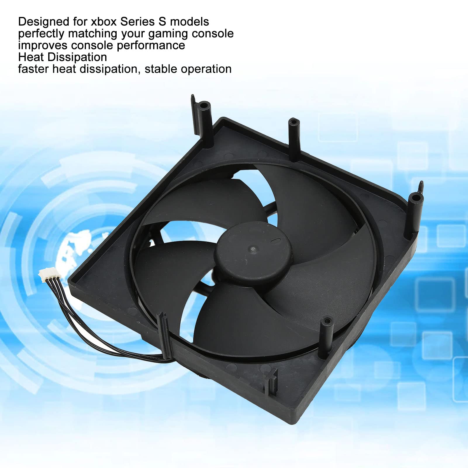 Internal Cooling Fan, Replacement Cooling Fan for, ABS Internal Cooling Fan Replacement for Series S Game Consoles, Replacement Parts for