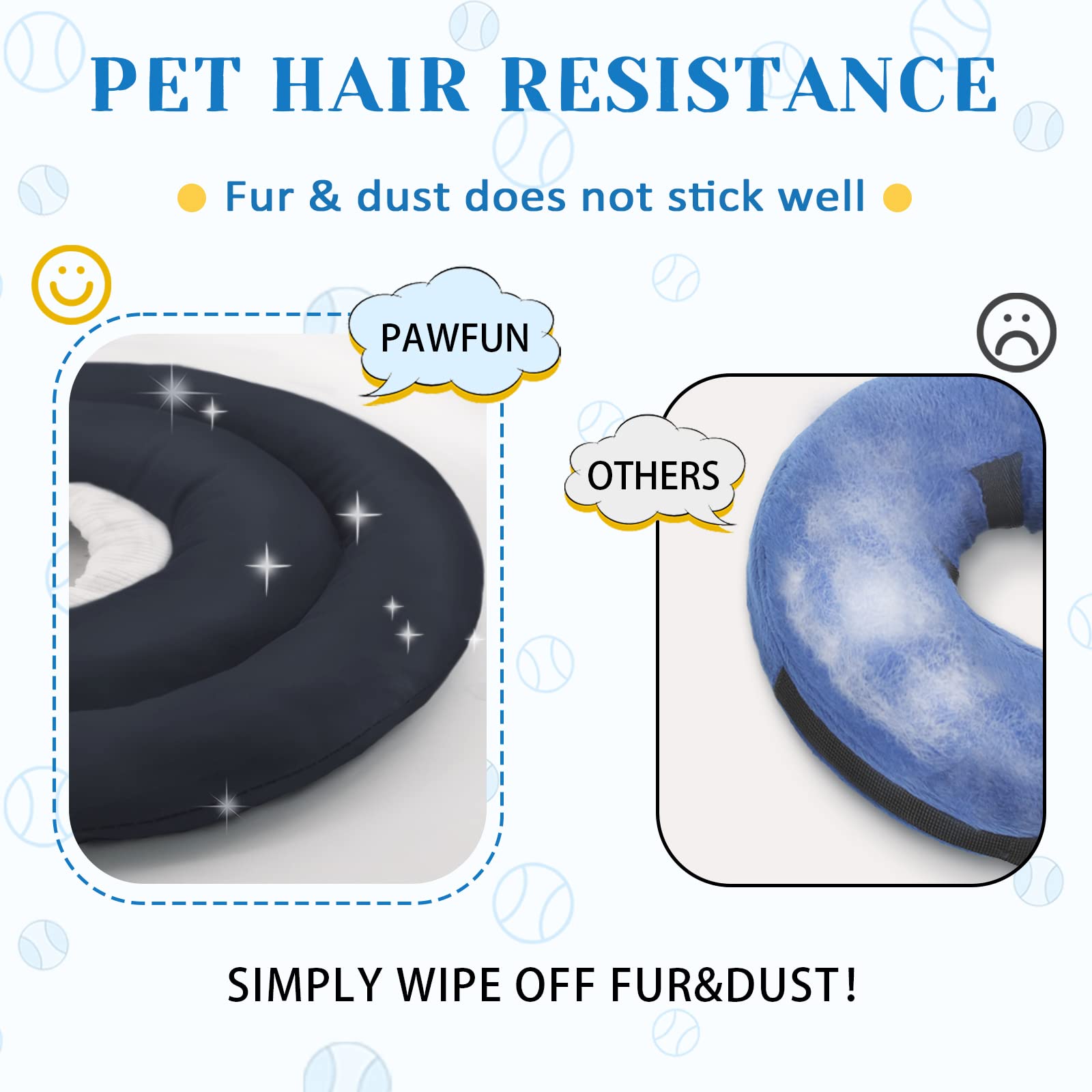 Pawfun Soft Dog Cone Alternative After Surgery,Comfortable Dog Recovery Collars Cones for Small Dogs,Adjustable Dog Neck Cone Protective Elizabethan Collar for Dogs to Stop Licking,Grey S