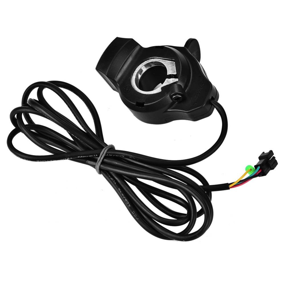 Ebike Thumb Throttle,Scooter Throttle 12V 99V Ebike Scooter Thumb Throttle with LCD Battery Voltage Display Accessory Thumb Throttle Ebike ebike Throttle Bike Electric Throttle