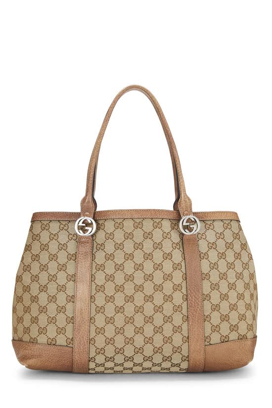 Gucci, Pre-Loved Original GG Canvas Miss GG Tote Large, Beige