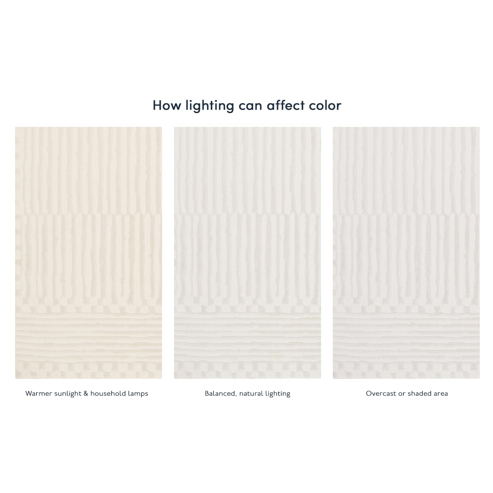 Revival Rugs Soloba 6'7"x9' Washable Area Rug for Living Room Bedroom - 100% Recycled Oeko-TEX Certified, Medium Pile, Beige, Cream