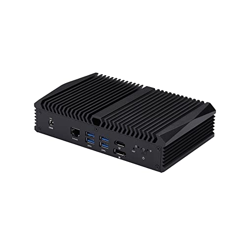 Qotom Fanless Mini PC Q1075GE,I7 10610U,16G RAM 256G SSD Firewall Mini Computer