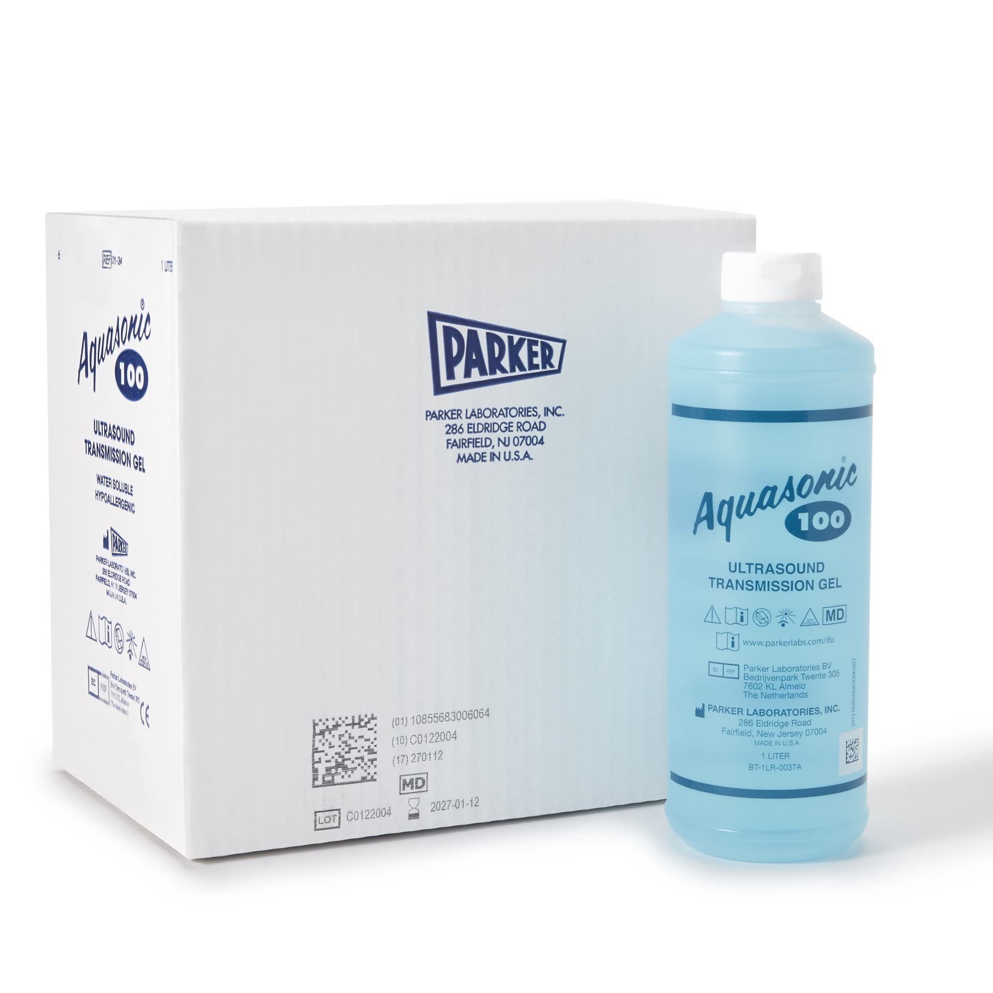 Ultrasound Gel Aquasonic 100 Transmission 1 Liter Squeeze Bottle, Ea, 01-34 (1)